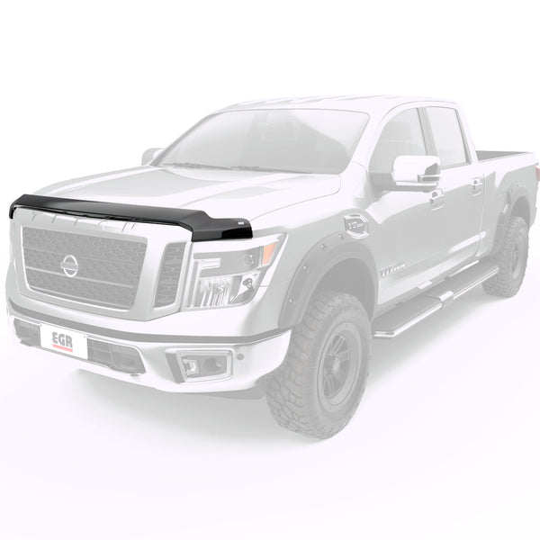 EGR Smoke Finish Superguard Hood Guard for Titan XD - Truck Stuff HQ