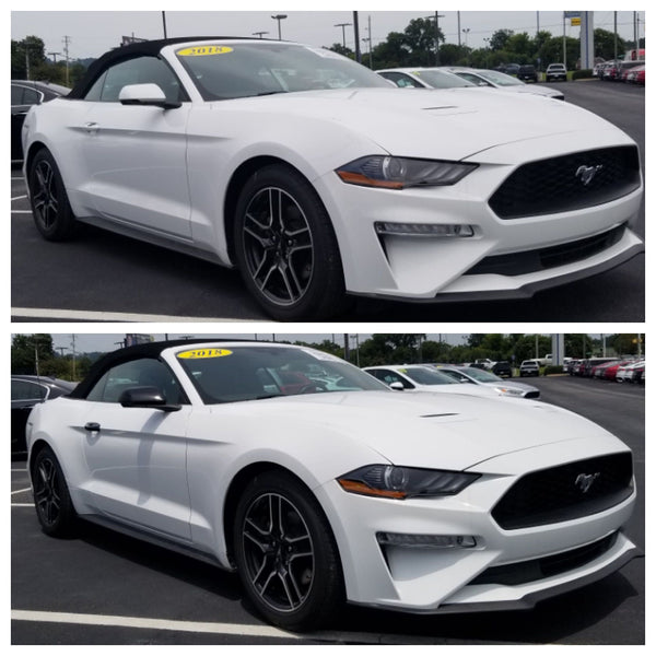Trim Illusion - With Turn Signal Top Gloss Black Tape-on Mirror Cover ...